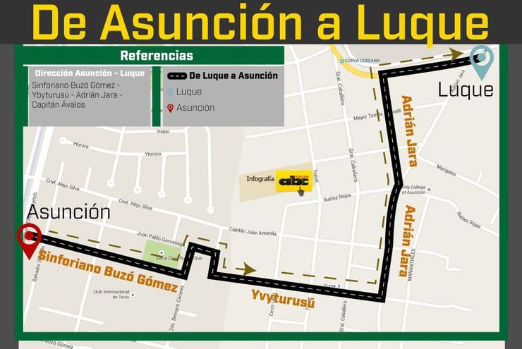 De Asunción a Luque - Infografías - ABC Color