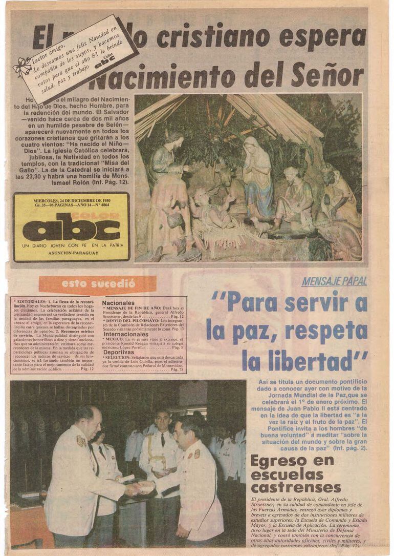 24 de diciembre de 1980 - Un día como hoy - ABC Color