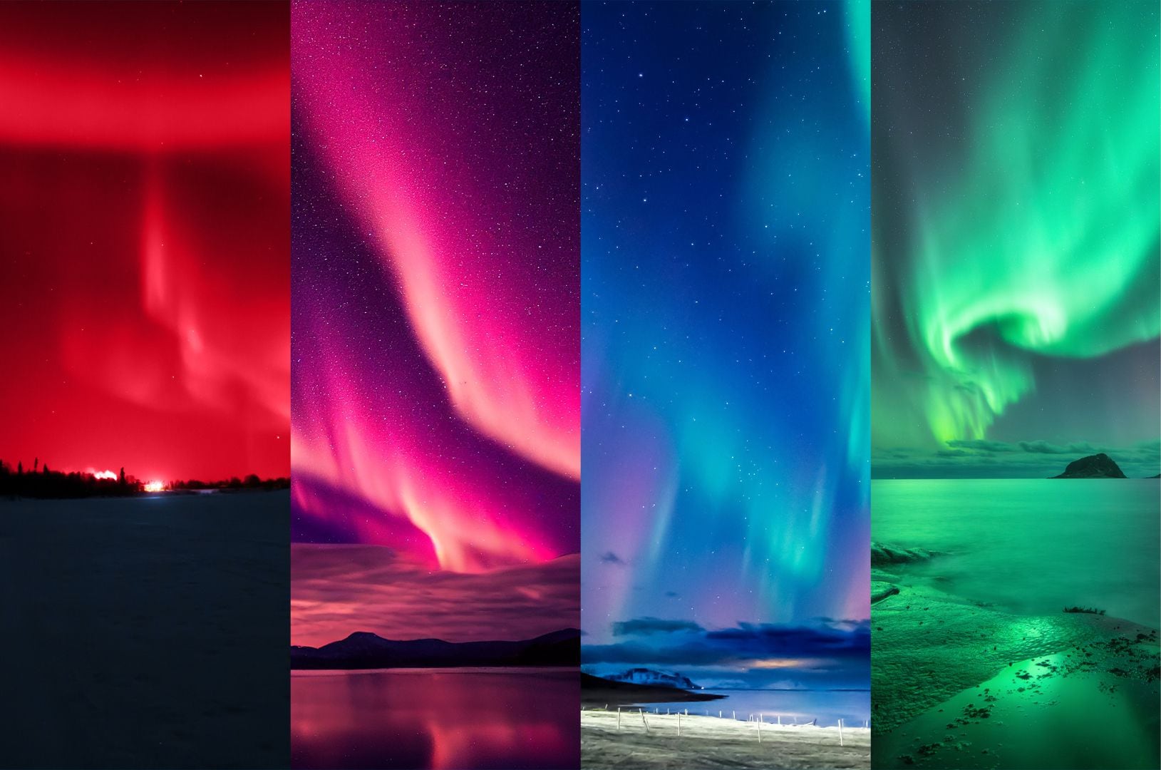 Colores De La Aurora Boreal