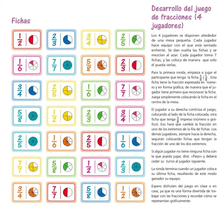 Dominó de fracciones - Escolar - ABC Color