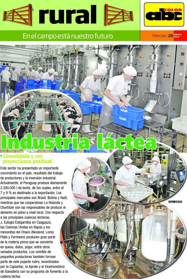 Industria láctea - ABC Rural - ABC Color