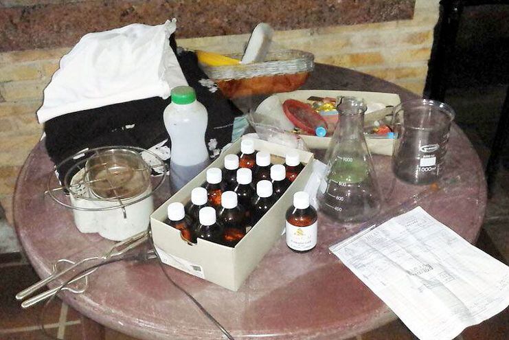Producción de drogas sintéticas en Asunción - Judiciales y Policiales ...