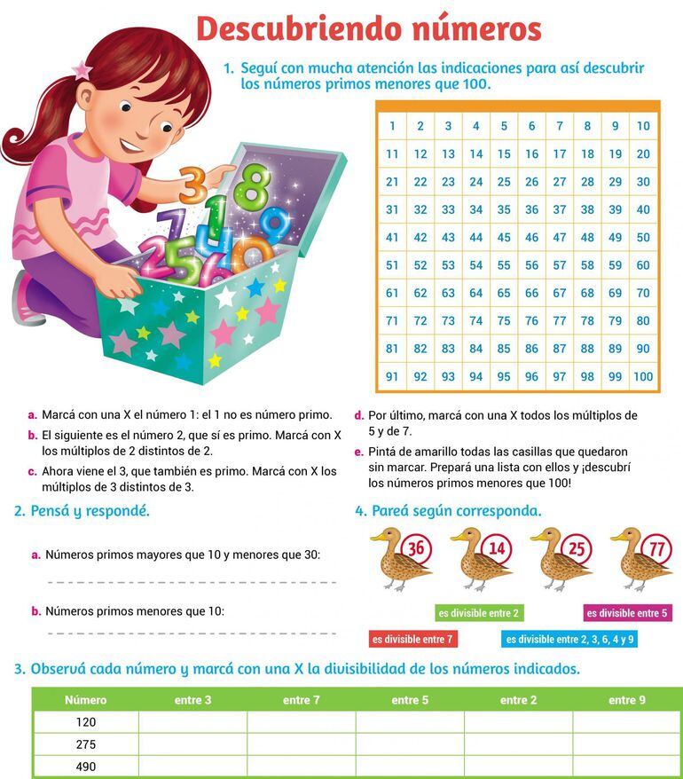 Descubriendo números - Escolar - ABC Color