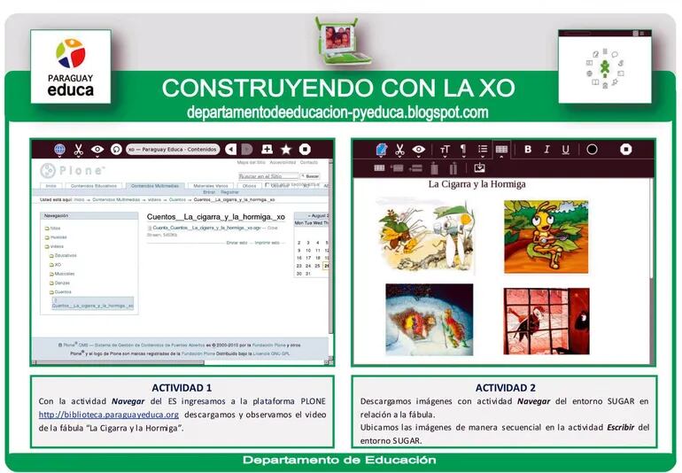 TRABAJANDO CON LA XO - Escolar - ABC Color