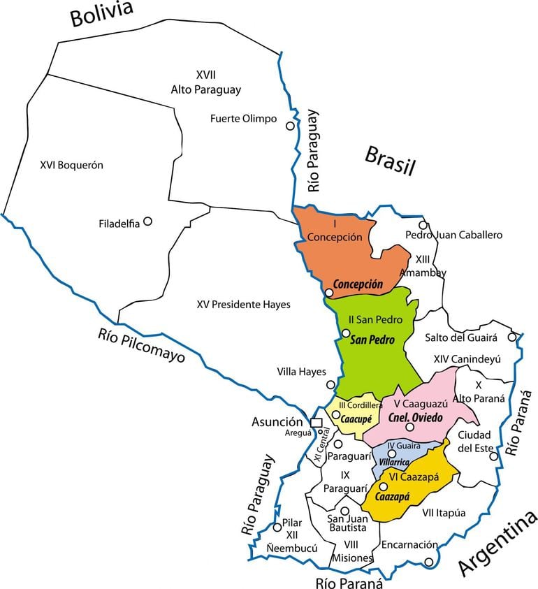 División política del Paraguay (1) - Escolar - ABC Color