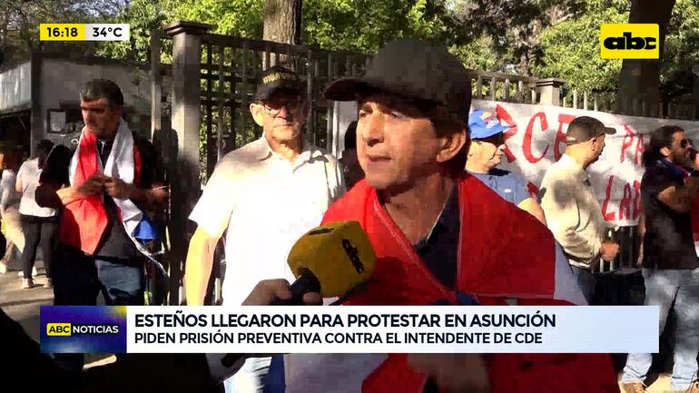 Video: esteños llegaron para protestar en Asunción - ABC Noticias - ABC ...