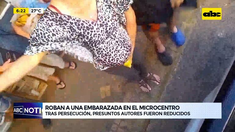 Video: Embarazada de siete meses fue víctima de robo - ABC Noticias - ABC Color