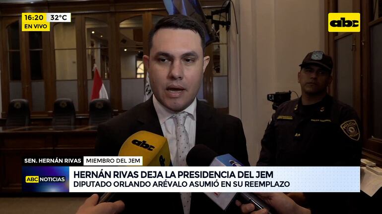 Video: Hernán Rivas deja la presidencia del JEM - ABC Noticias - ABC Color