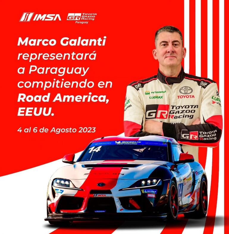 Marco Galanti competirá con un Toyota Supra GT4 en Estados Unidos - ABC ...
