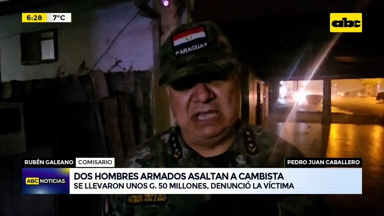 Pedro Juan Caballero: Dos hombres armados asaltaron a un cambista - ABC ...