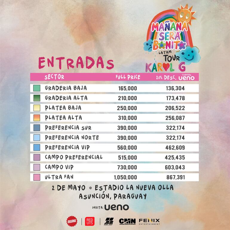 Karol G en Paraguay: las entradas salen hoy a la venta - Música - ABC Color
