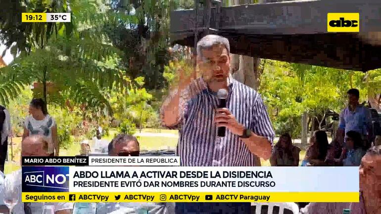 Abdo insta a colorados a activar desde la disidencia - ABC Noticias ...