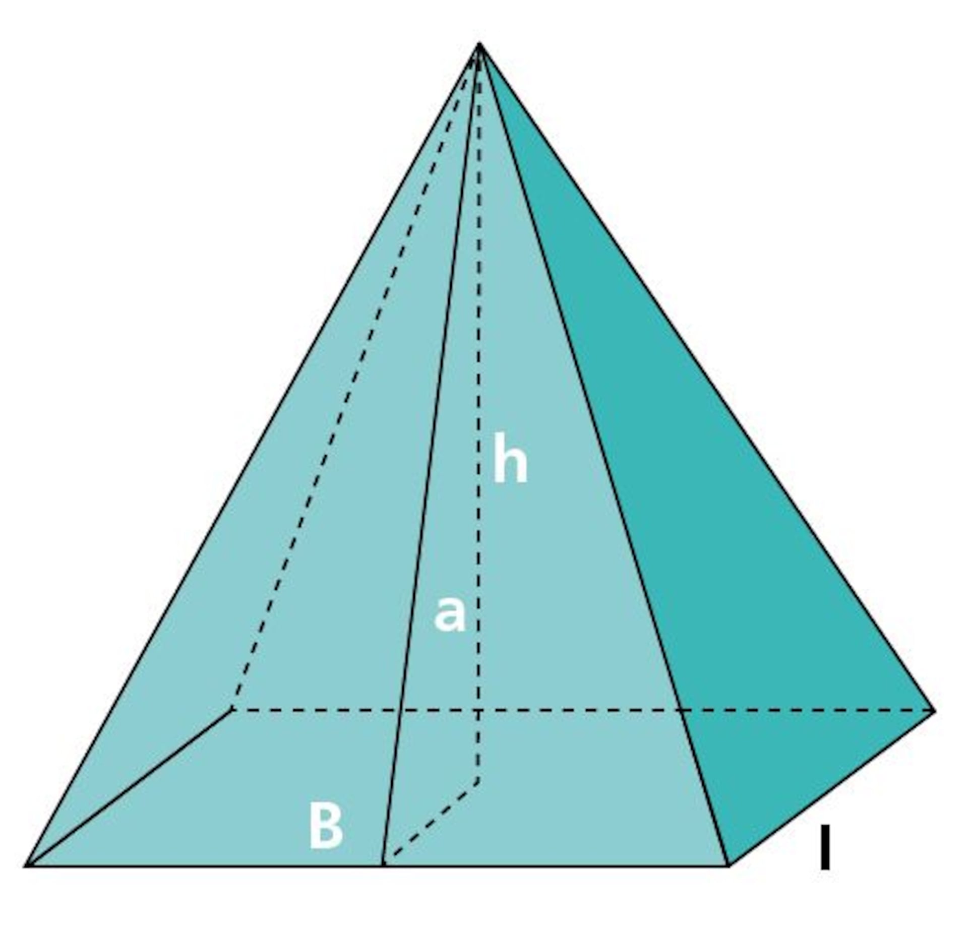 piramide cuadrangular formula