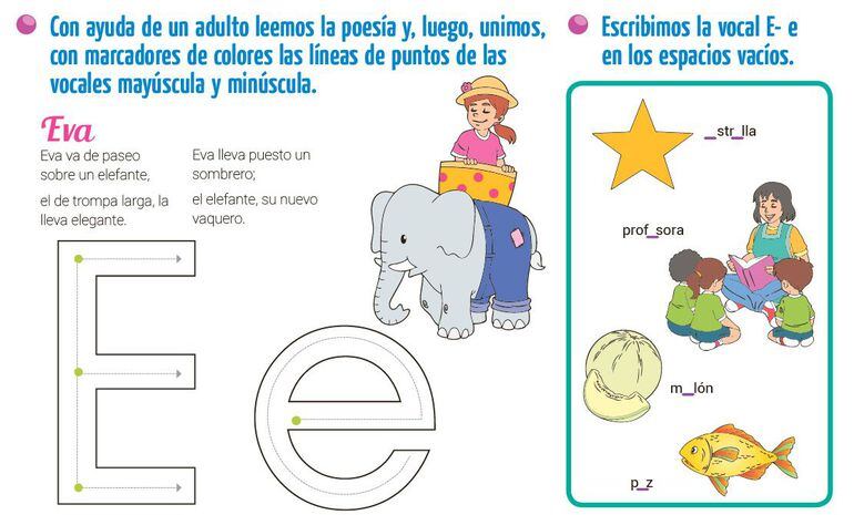 ¡La vocal E-e! - Escolar - ABC Color